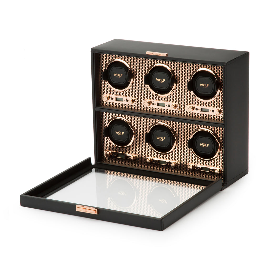 WOLF Axis 6 Piece Watch Winder | Copper – WATCHFINDER CANADA