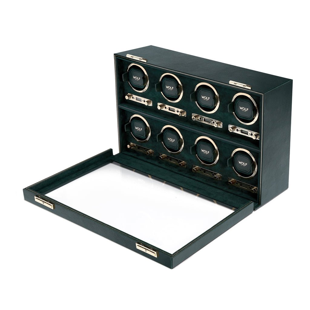 WOLF British Racing 8 Piece Watch Winder | Green – WATCHFINDER CANADA